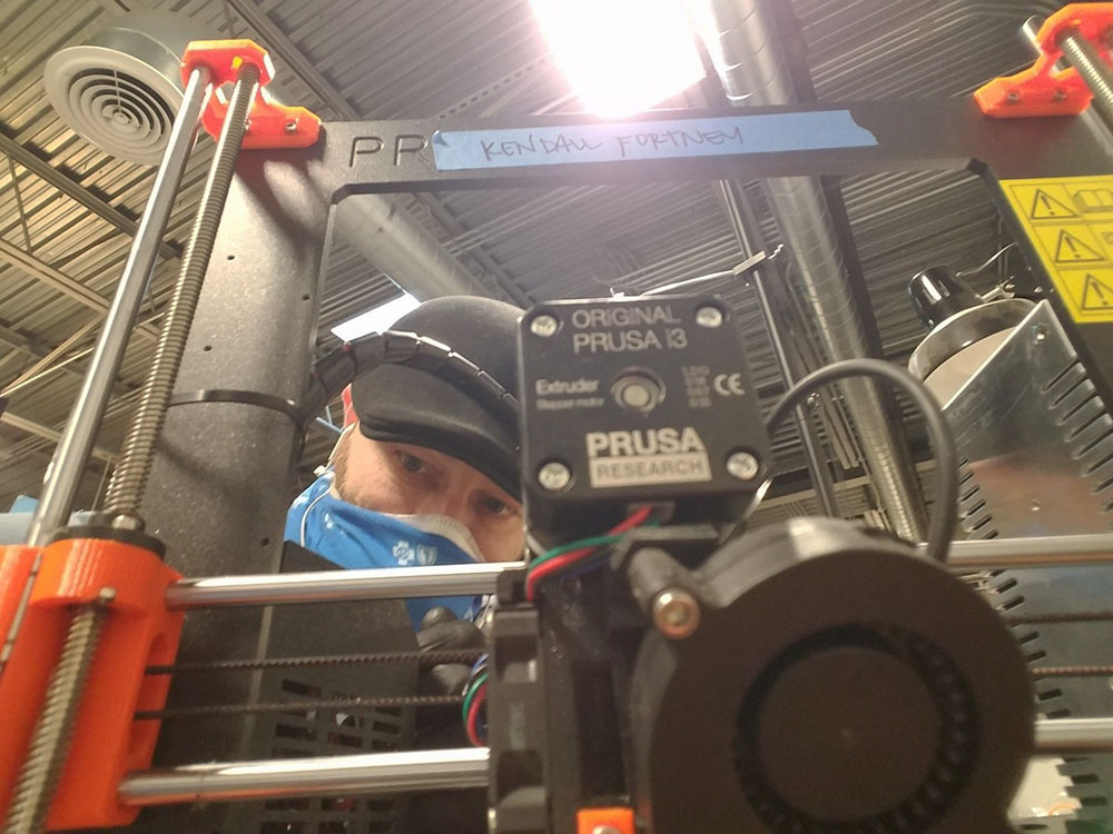 Eric Roy puts MakerSpace skills into PPE fabrication | Saint Michael's College