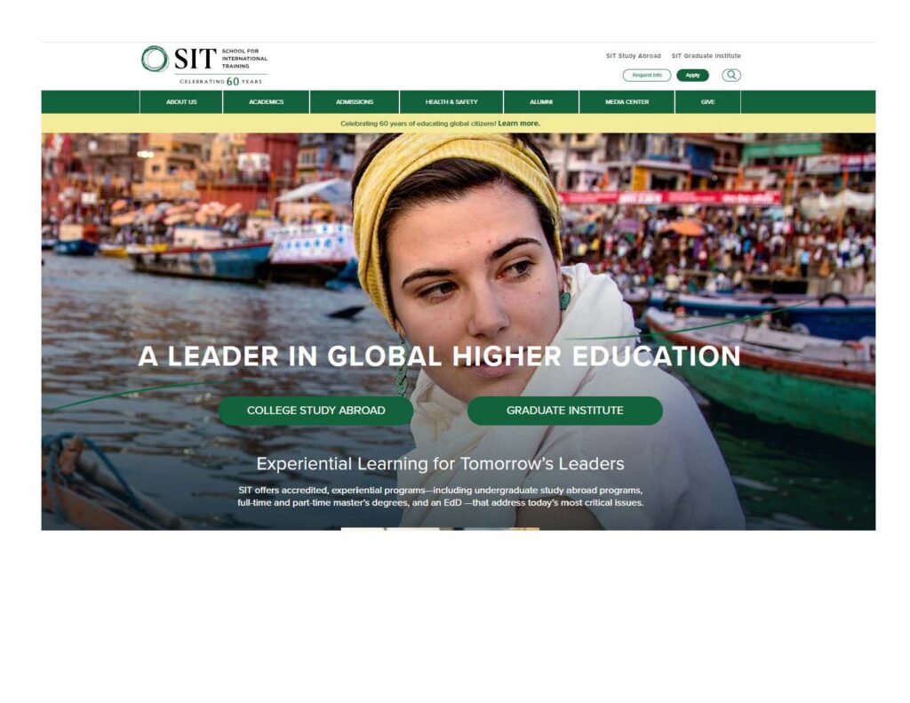 Study Abroad Information Table – SIT Study Abroad | Saint Michael's College