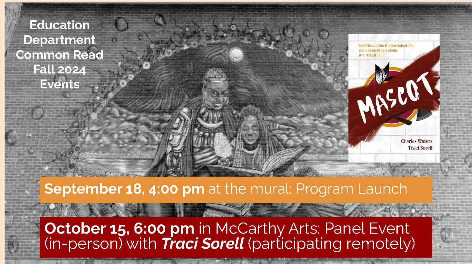 Education Department Common Read Book Launch | Saint Michael's College