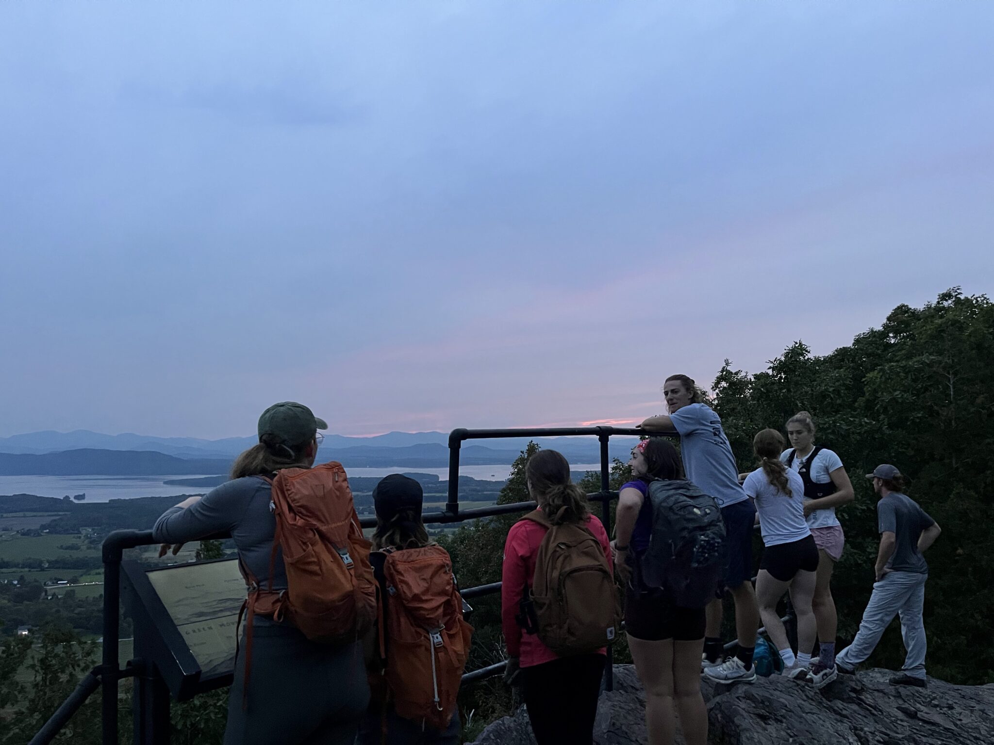 Almost Full Moon Hike up Mt Philo | Saint Michael's College